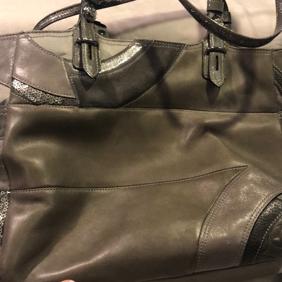 Coach | Bags | Coach Gray Patchwork Tote | Poshmark